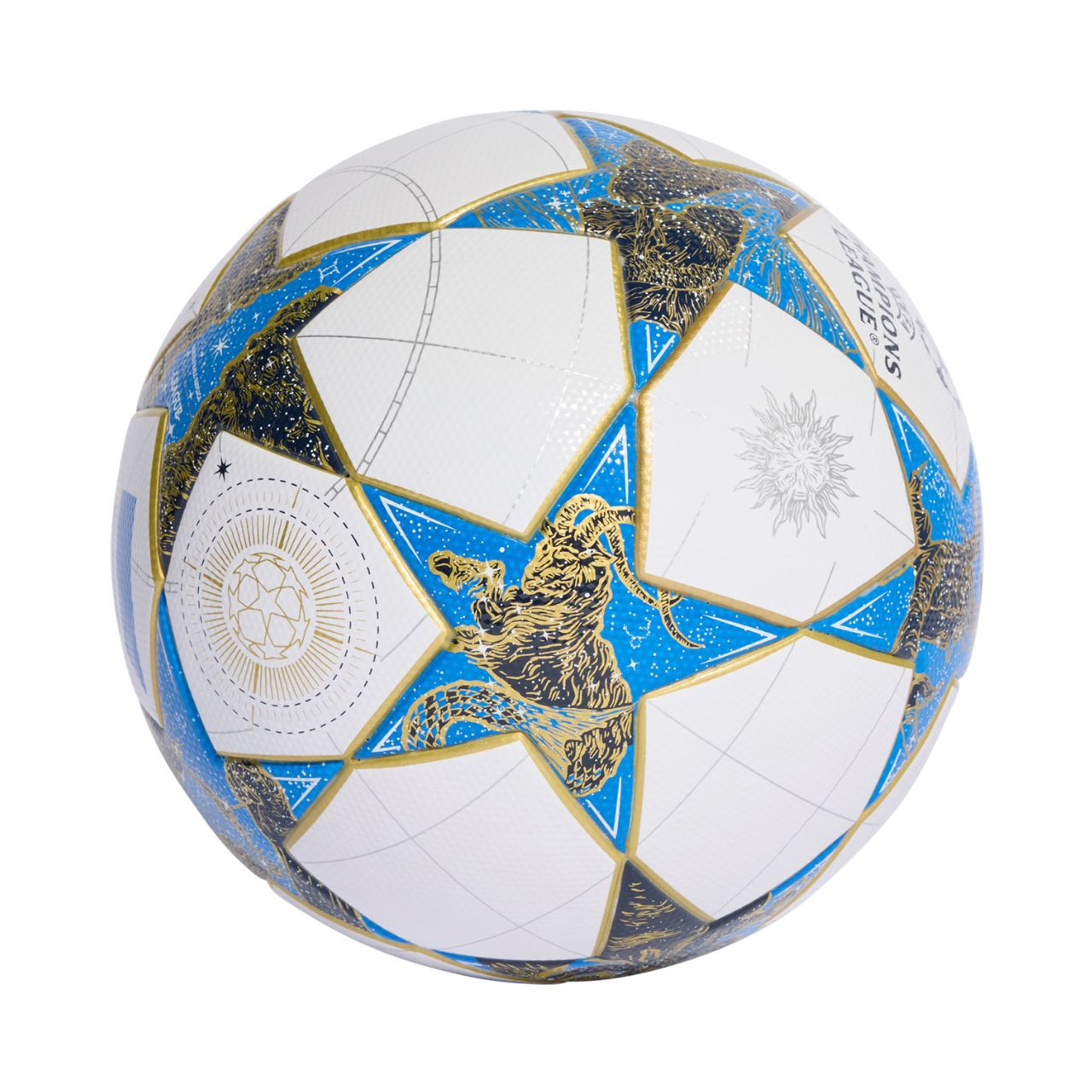 Piłka nożna adidas UCL League 25/26 League Stage Box biało-niebiesko-złota JP1548 - adidas ...