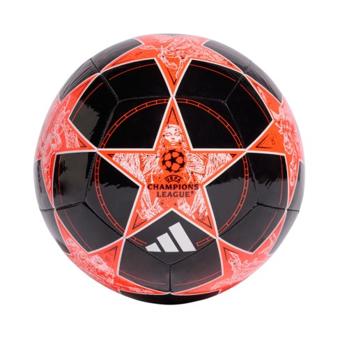 Piłka nożna adidas UCL Club 25/26 League Stage czarno-pomarańczowa ...